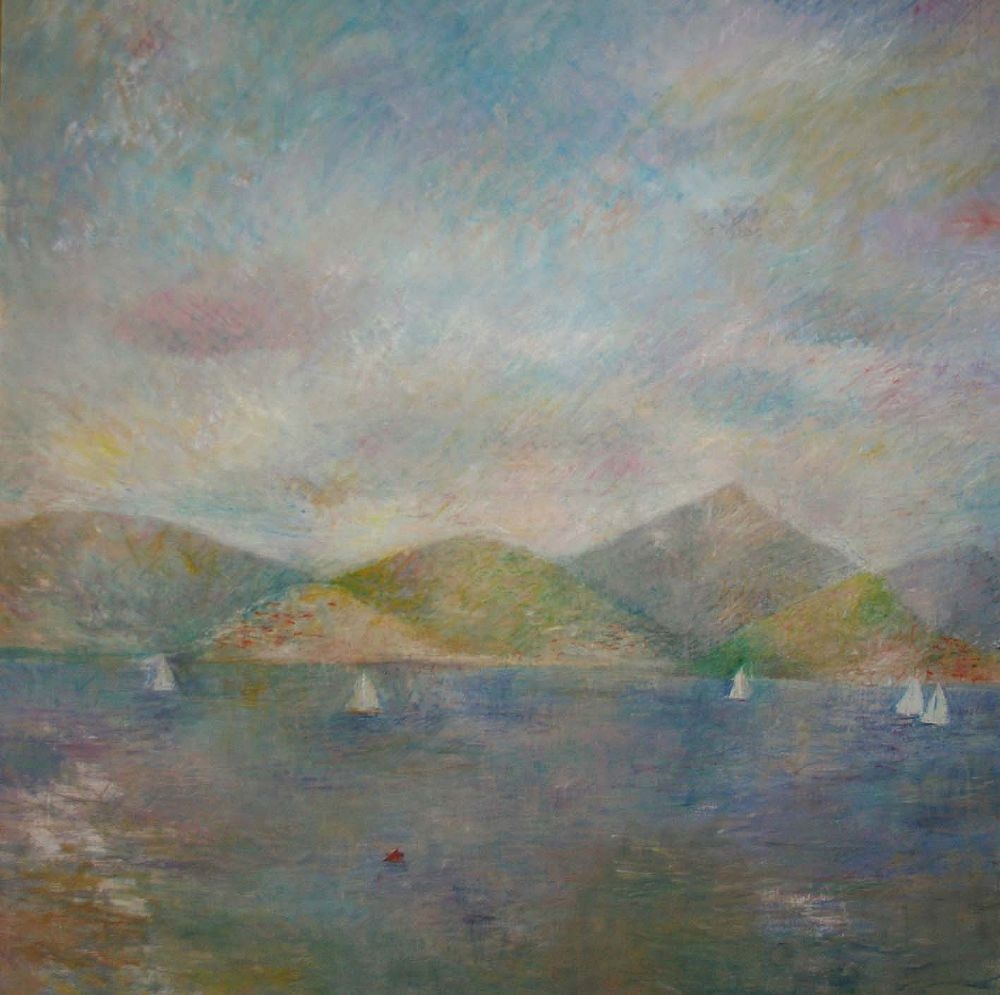 Elizabeth Taggart | Elizabeth Taggart BAY AT ST TROPEZ Oil on canvas ...
