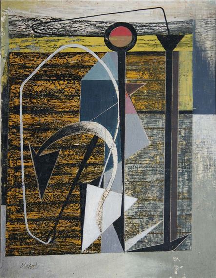 Kenneth Mahood | Kenneth Mahood ANCHORS Oil on board | MutualArt