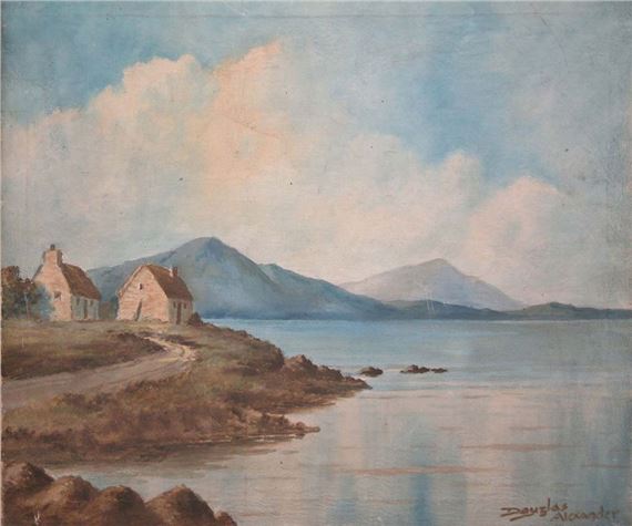 Douglas Alexander | Douglas Alexander 1871-1945 LAKE LANDSCAPE Oil on ...