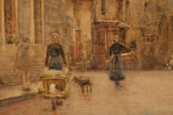 Arthur George Bell | Village Street Scene | MutualArt