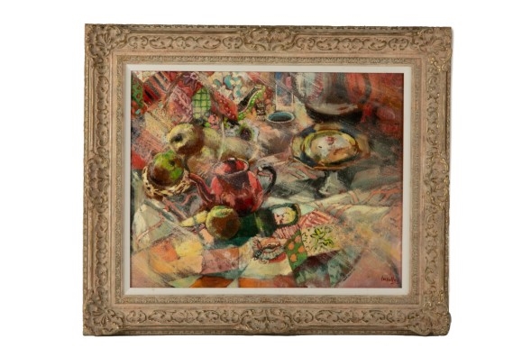 Chris Insoll | Bright Light Patchwork and Teapot | MutualArt