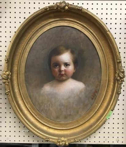 Samuel Bell Waugh | Portrait Of Child (1858) | MutualArt
