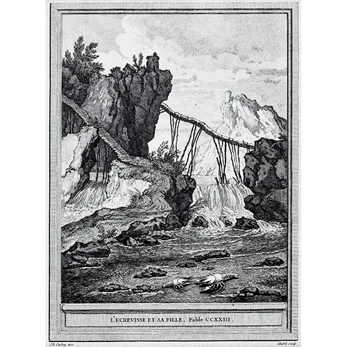 Jean-Baptiste Oudry | Le loupet et la cicoogne y L´Ecrevisse et sa ...