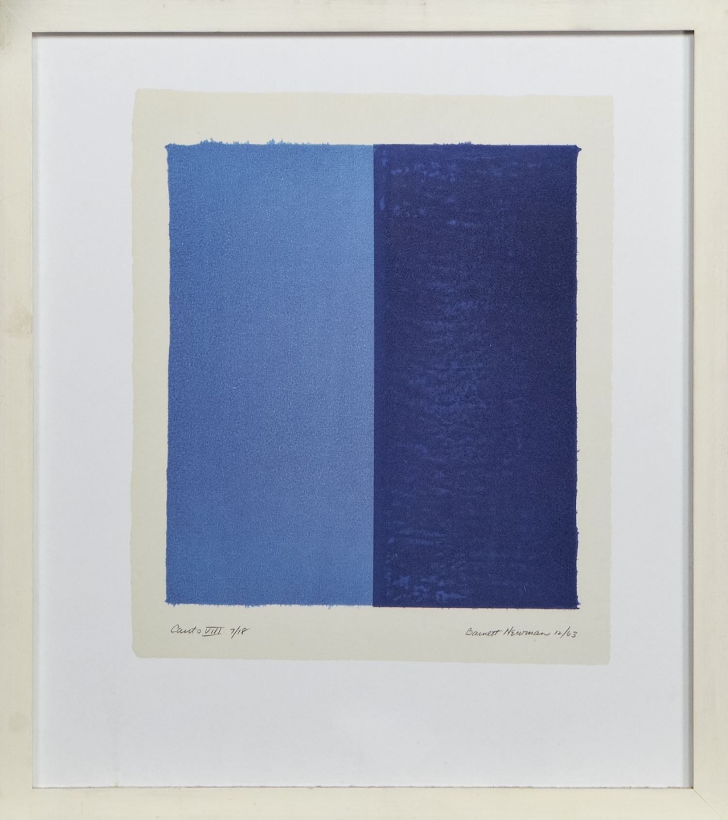 Barnett Newman | A PAIR OF PRINTS AFTER BARNETT NEWMAN | MutualArt