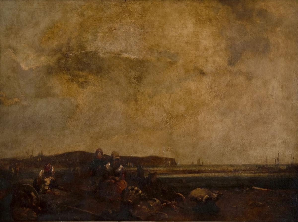 William Shayer Sr. | A beach scene with figures | MutualArt