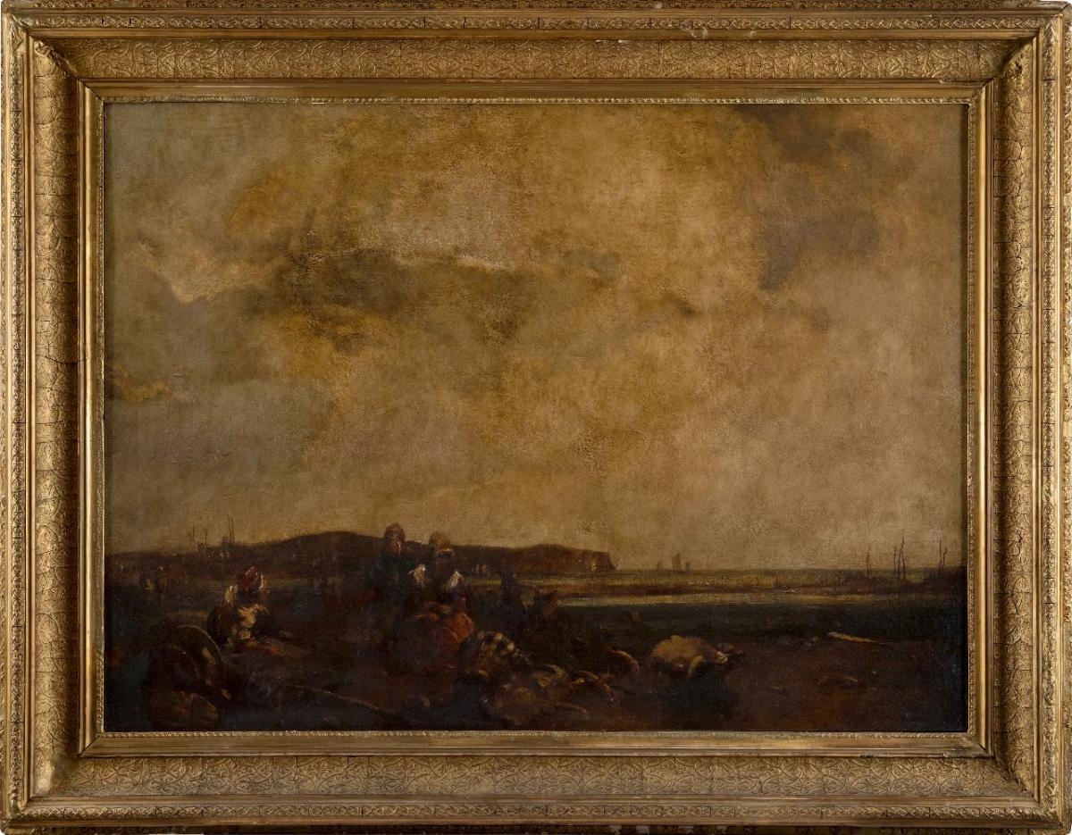 William Shayer Sr. | A beach scene with figures | MutualArt