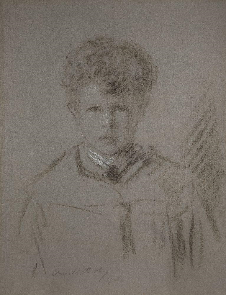 Sir Oswald Hornby Joseph Birley | Portrait sketch of a boy (1906 ...