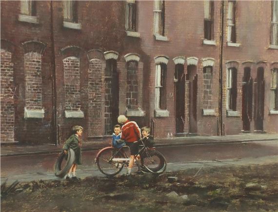 Marc Grimshaw | Children playing in the street | MutualArt