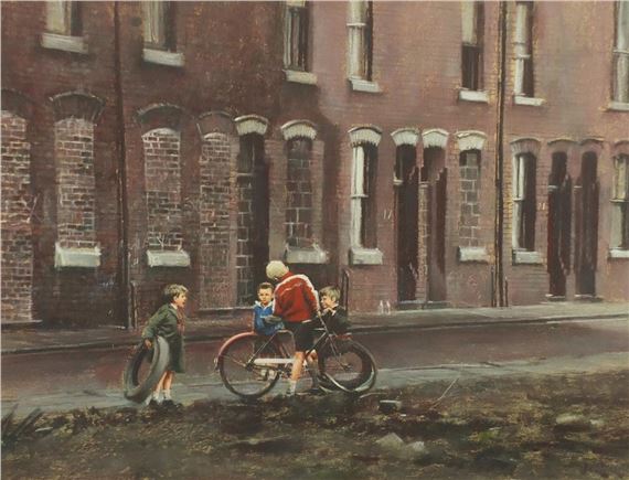 Marc Grimshaw | Children playing in the street | MutualArt