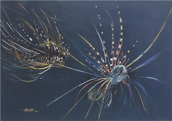 Thien-Shih Long | Lion Fishes (1946) | MutualArt
