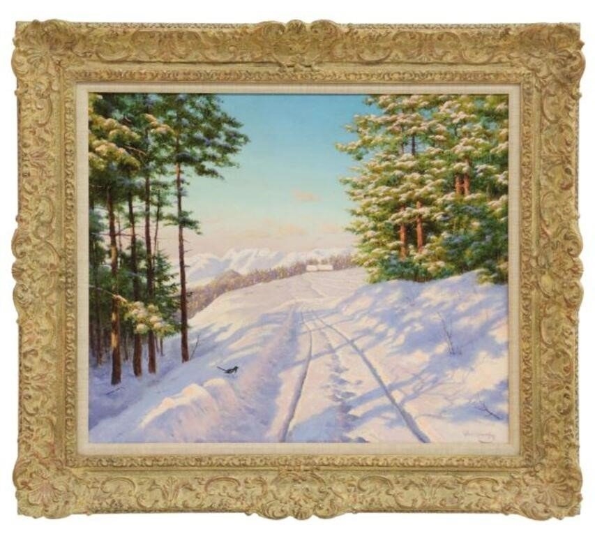 Boris Vasilievich Bessonov | Road Through Snow | MutualArt
