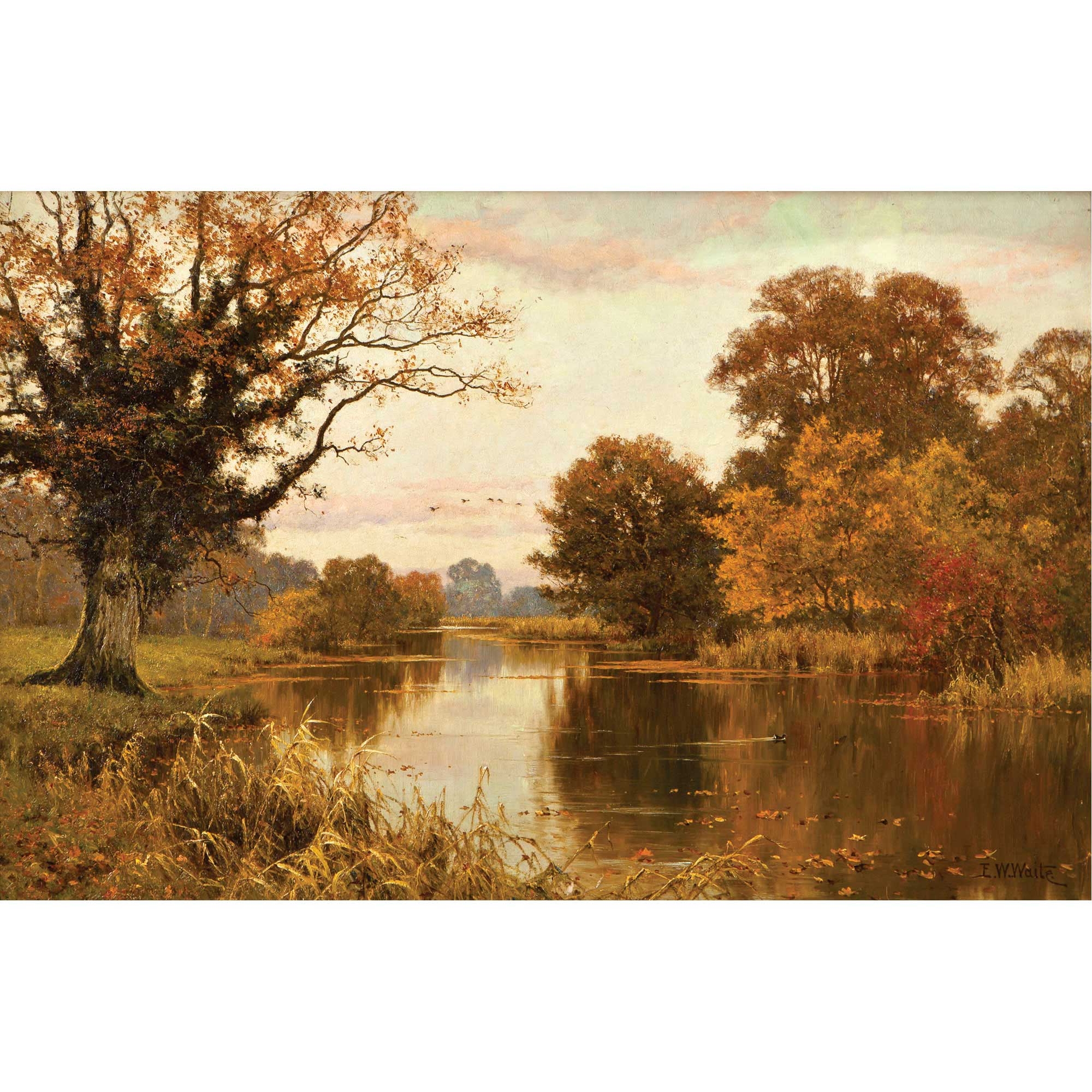 Edward Wilkins Waite | Paisaje con lago | MutualArt