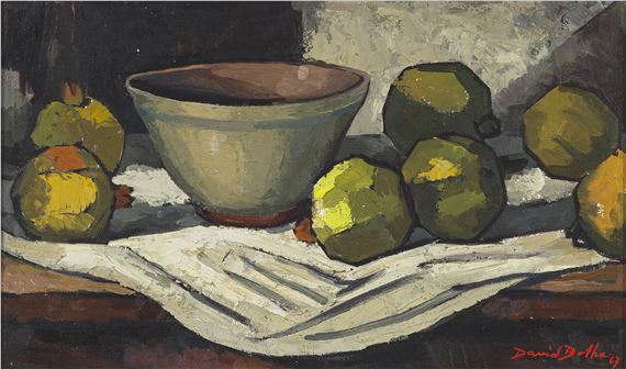 David Johannes Botha | Still Life with Pomegranates and a Bowl on a ...