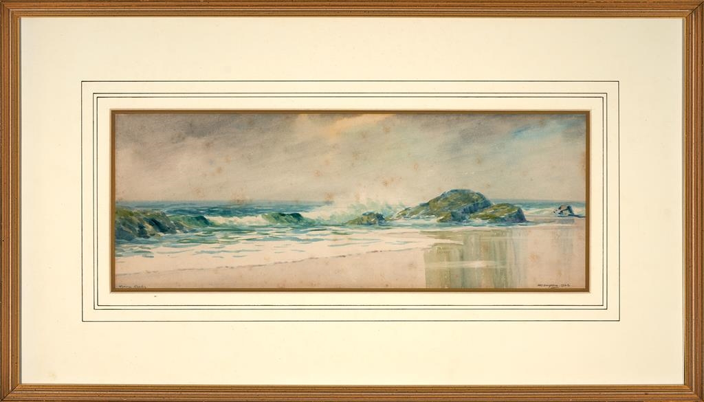 Herbert Clarke Simpson | Kirra Rocks (1926) | MutualArt