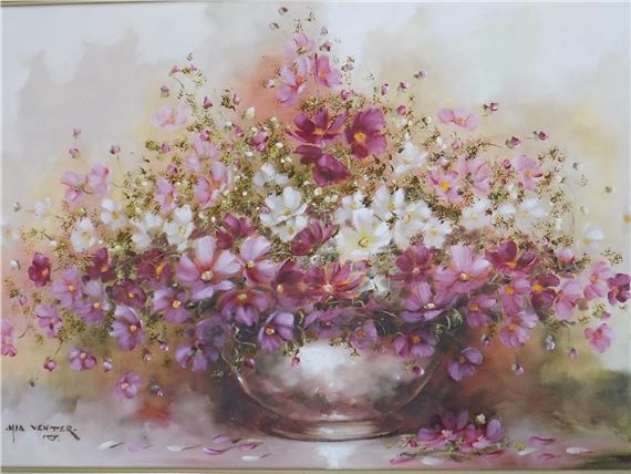 Mia Venter | Still Life of Cosmos | MutualArt