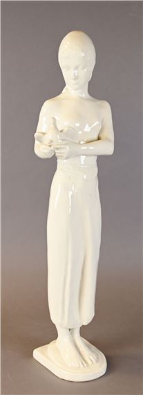 Richard Scheibe | Innocentia (Mädchen mit Taube) | MutualArt