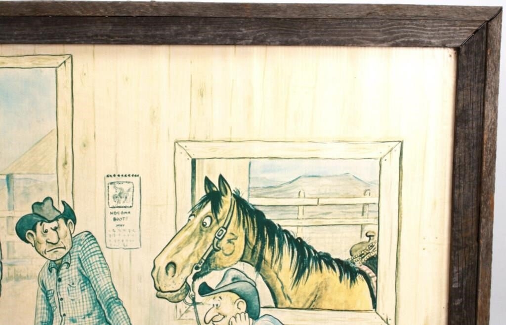 Lex Graham | Nocona Boots Advertising Poster | MutualArt