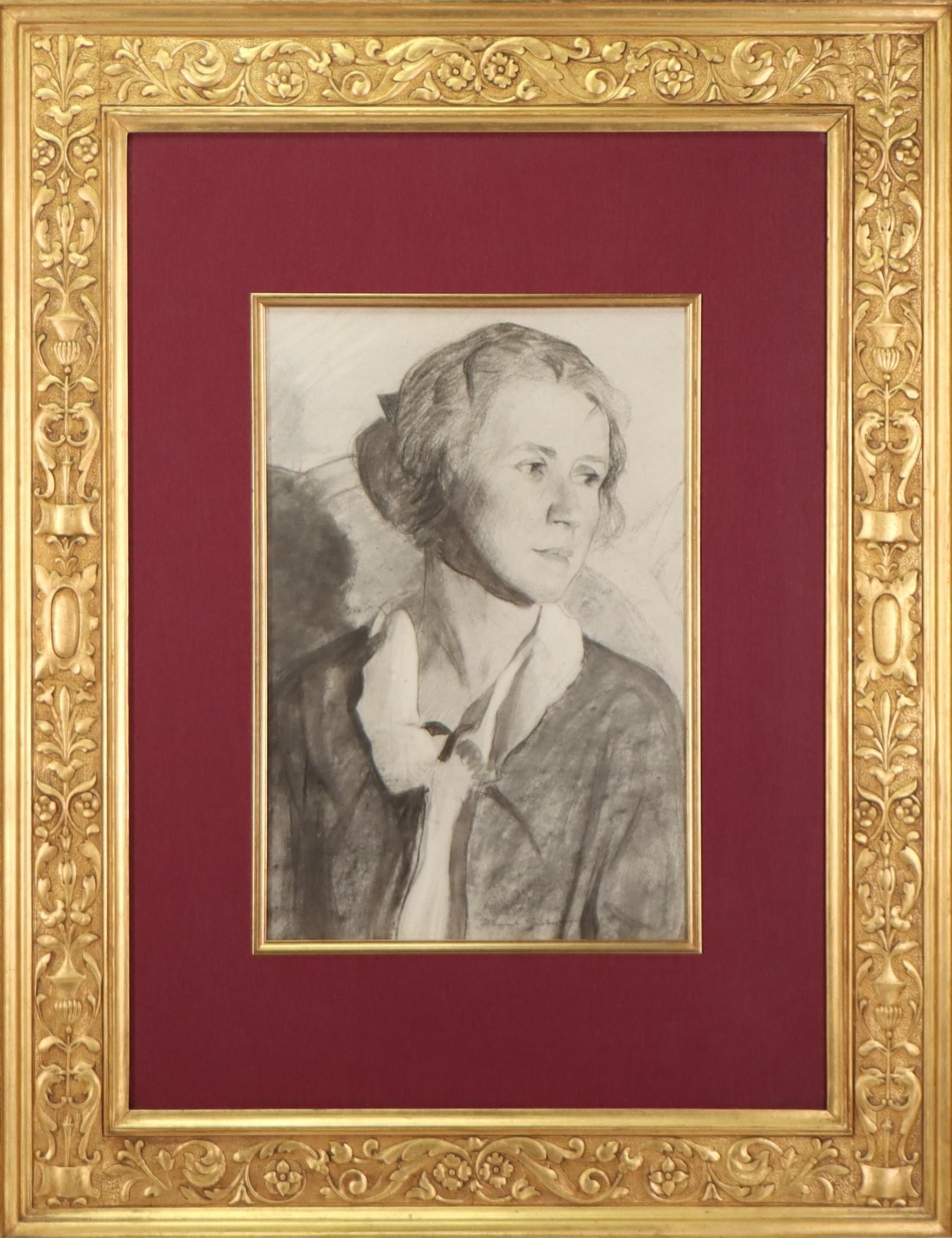 Daniel Garber | Bust portrait of a woman | MutualArt