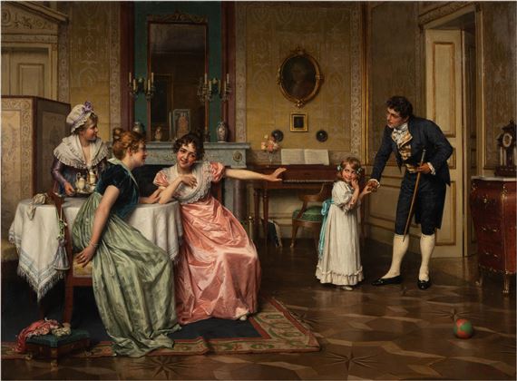 Emil Brack | Figures in interior | MutualArt