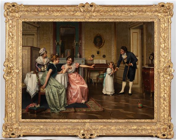 Emil Brack | Figures in interior | MutualArt