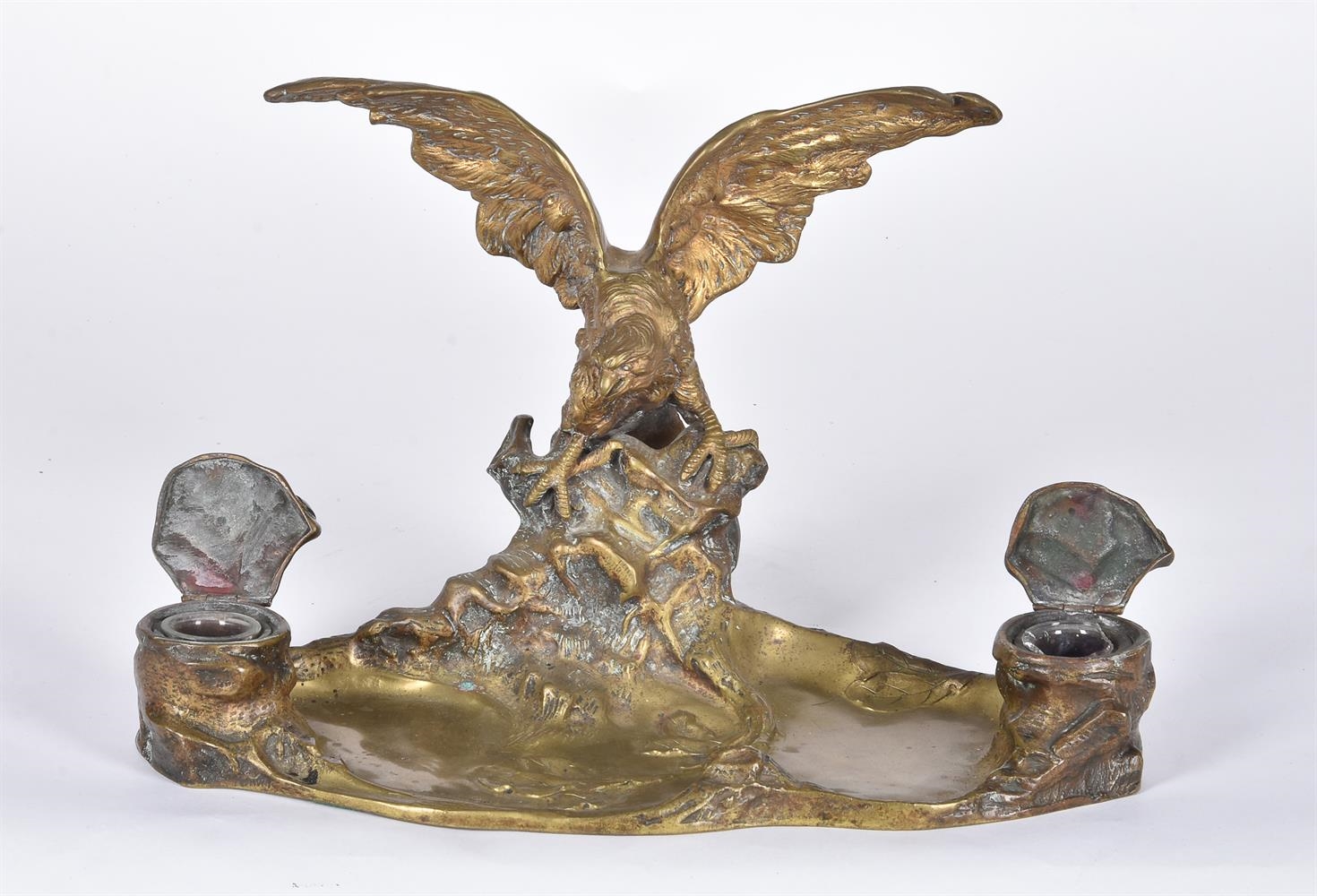 Albert Marionnet | a bronze desk stand mounted with an eagle (Early ...