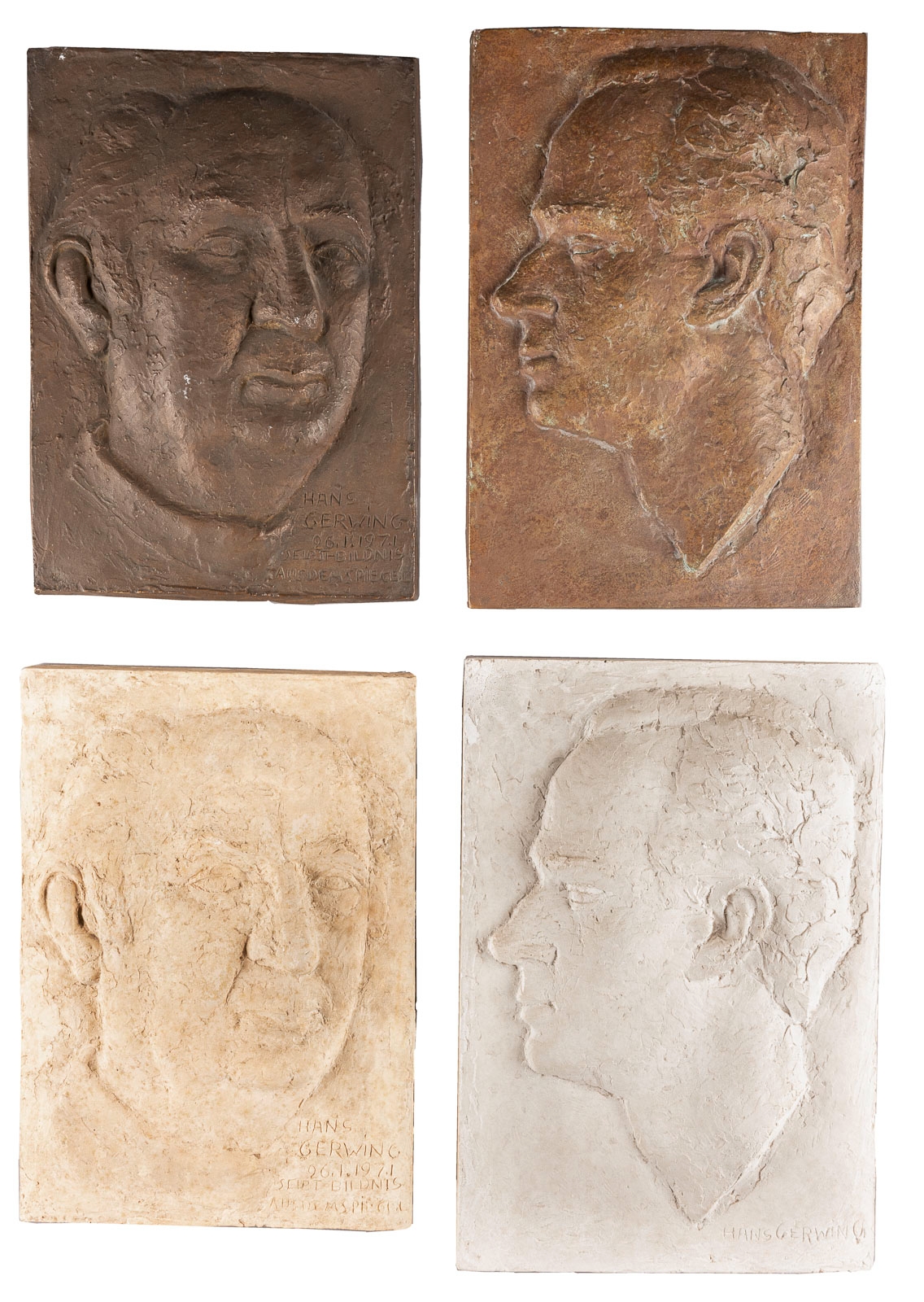 Hans Gerwing | SAMMLUNG VON NEUN RELIEFS MIT PORTRAITS | MutualArt