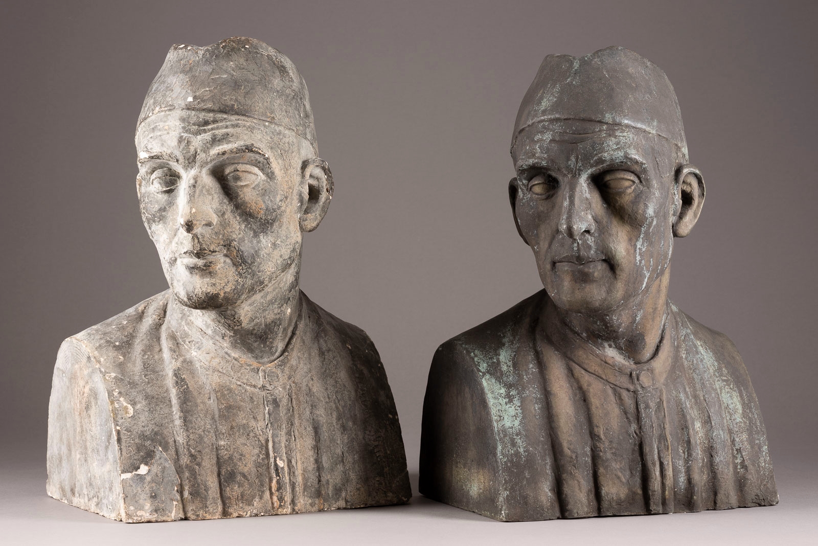 Hans Gerwing | ZWEI BÜSTEN EINES BERGMANNS | MutualArt