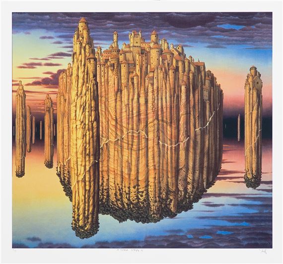 Jacek Yerka | TEORIA STRUN (1991) | MutualArt