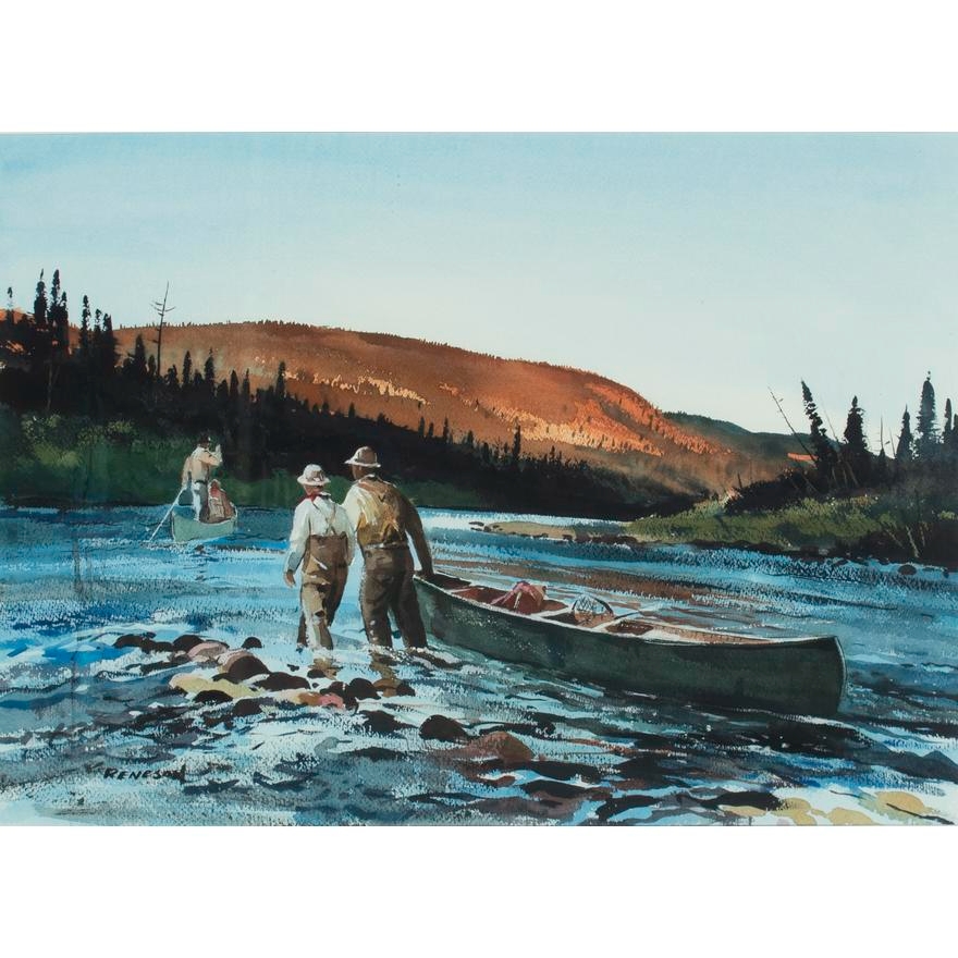 Chet Reneson | WALKING THE RIFFLES | MutualArt