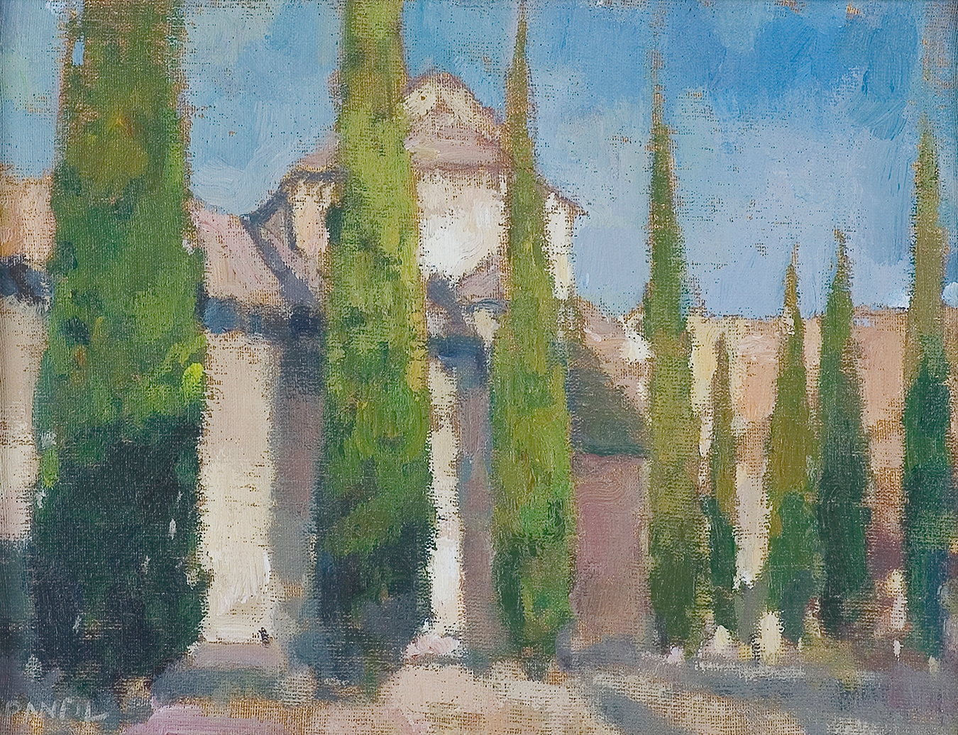 Józef Panfil | CYPRYSY W GIRONIE (1999) | MutualArt