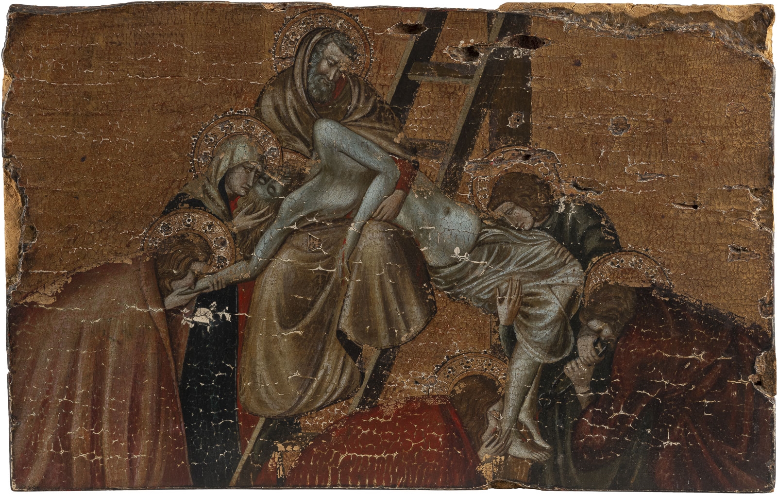 Pietro Lorenzetti | KREUZABNAHME UND BEWEINUNG CHRISTI | MutualArt