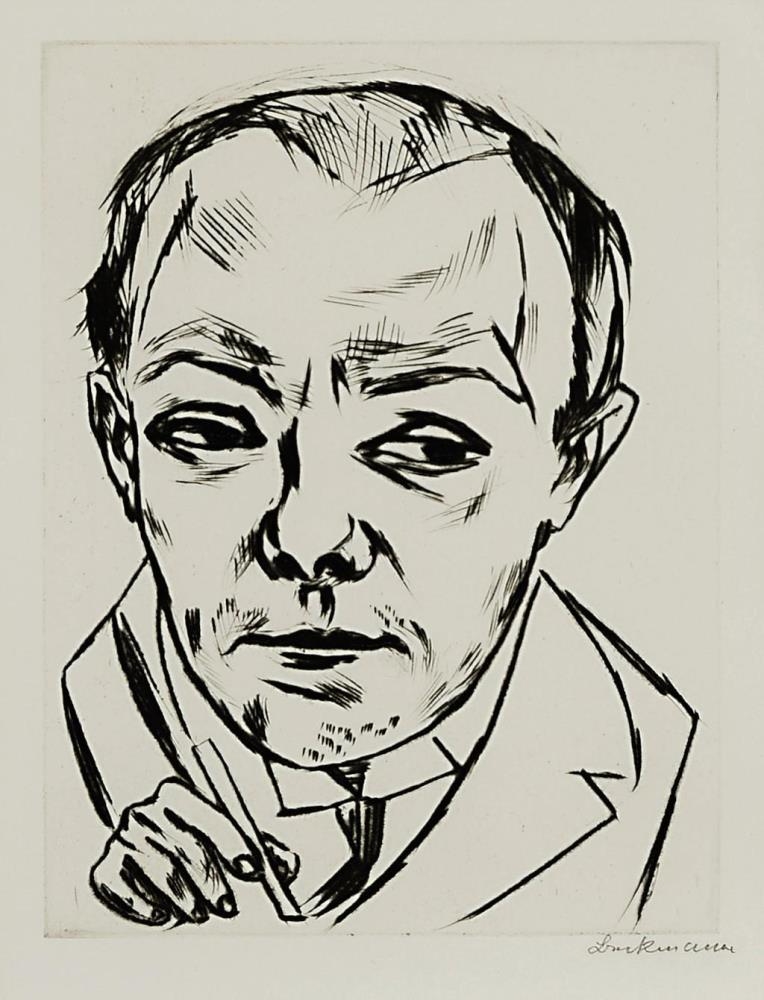 Max Beckmann | Selbstbildnis (1920) | MutualArt