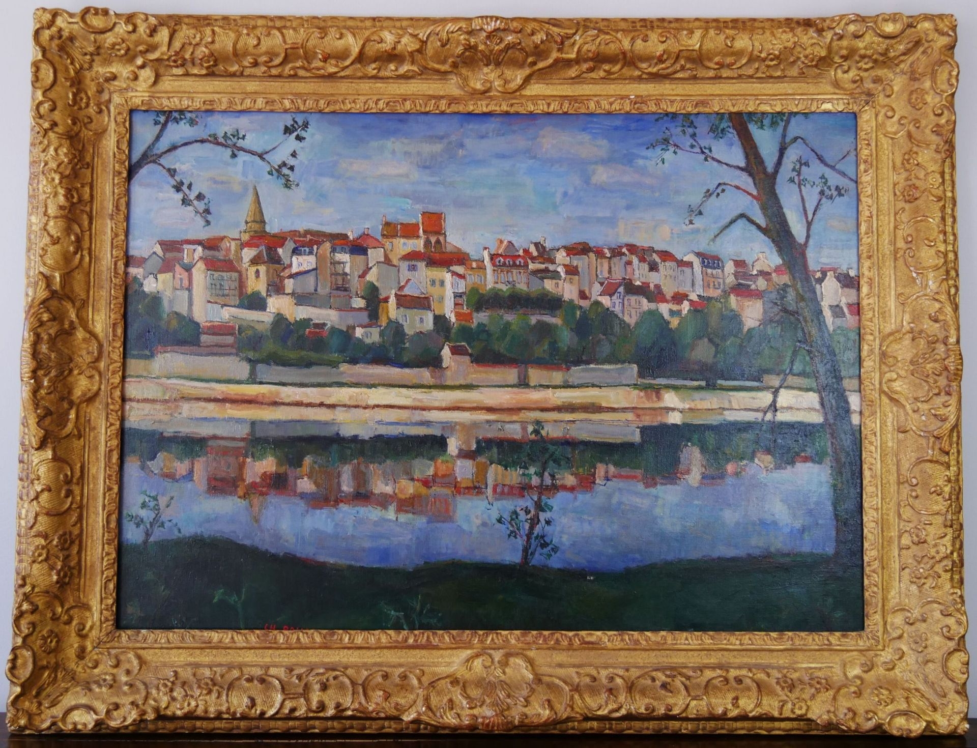 Charles Pollaci | City by the river | MutualArt