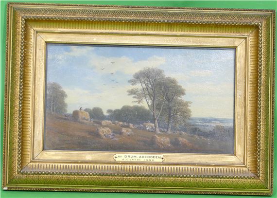 James Cassie | A harvest field at Drum Castle | MutualArt