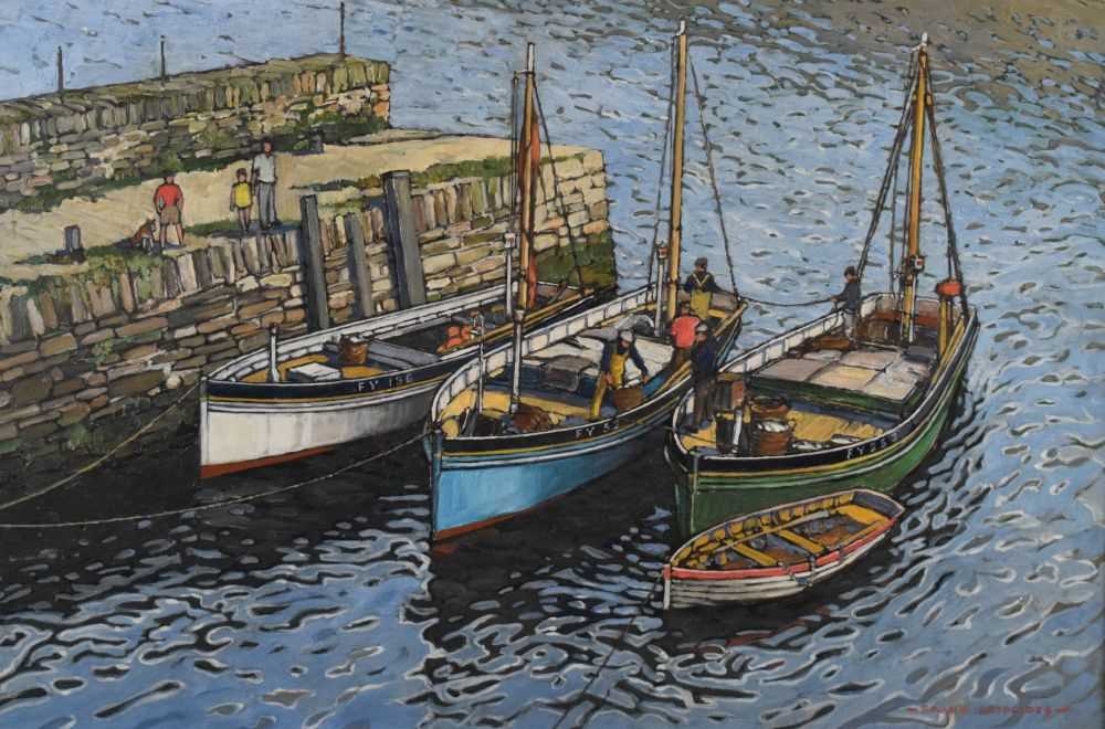 Frank Winston Shipsides | Fishing Boats, Polperro | MutualArt