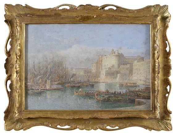 Edward Angelo Goodall | VEDUTA FANTASTICA DEL PORTO DI NAPOLI | MutualArt