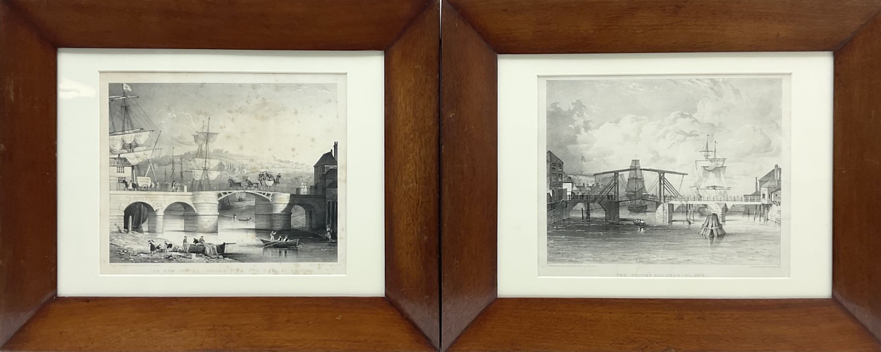 Francis Pickernell | 'The New Swivel Bridge over the Esk at Whitby' and ...