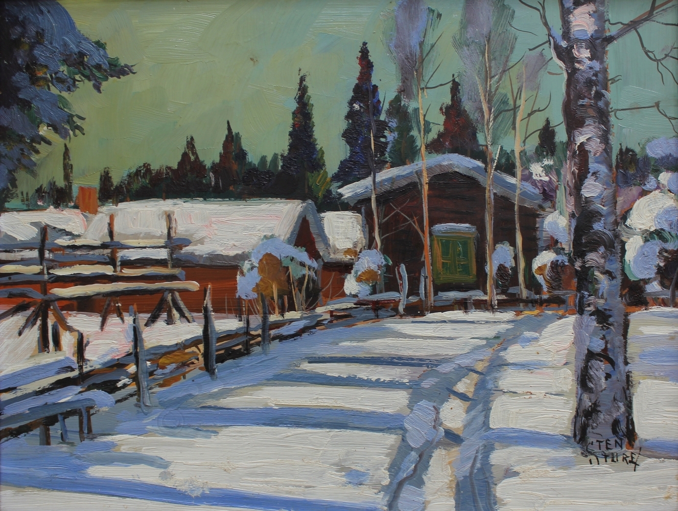 Sten Sture Sandgren | Słoneczny zimowy dzień | MutualArt