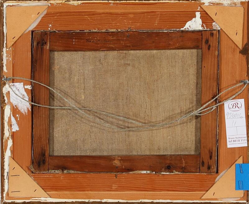 Karl Madsen | An interior in rose and yellow | MutualArt