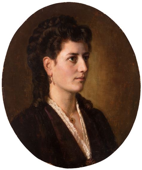Félix Resurrección Hidalgo | Portrait of a lady (Late 19th Century ...