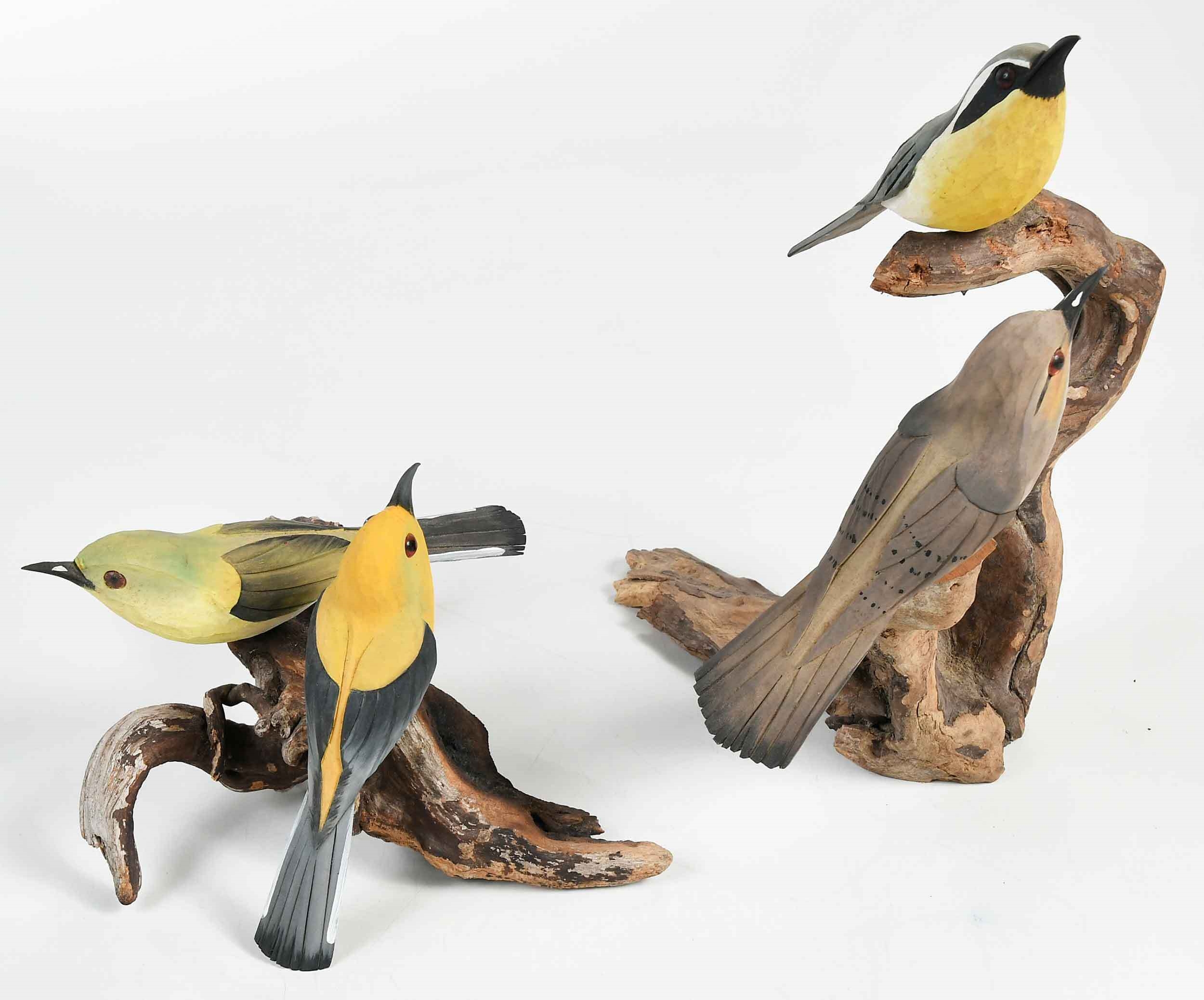 Edsel Martin | Two Warblers; Two Chats | MutualArt