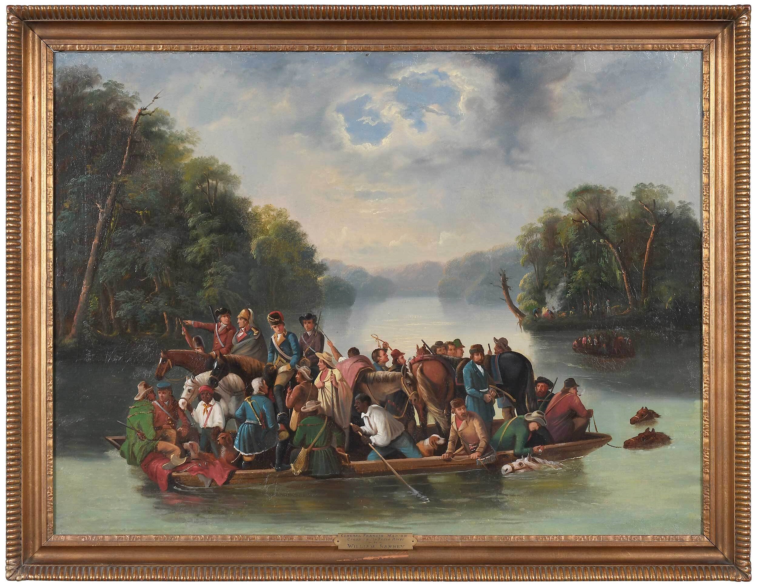 William Ranney | Francis Marion Crossing the Pee Dee (19th Century ...