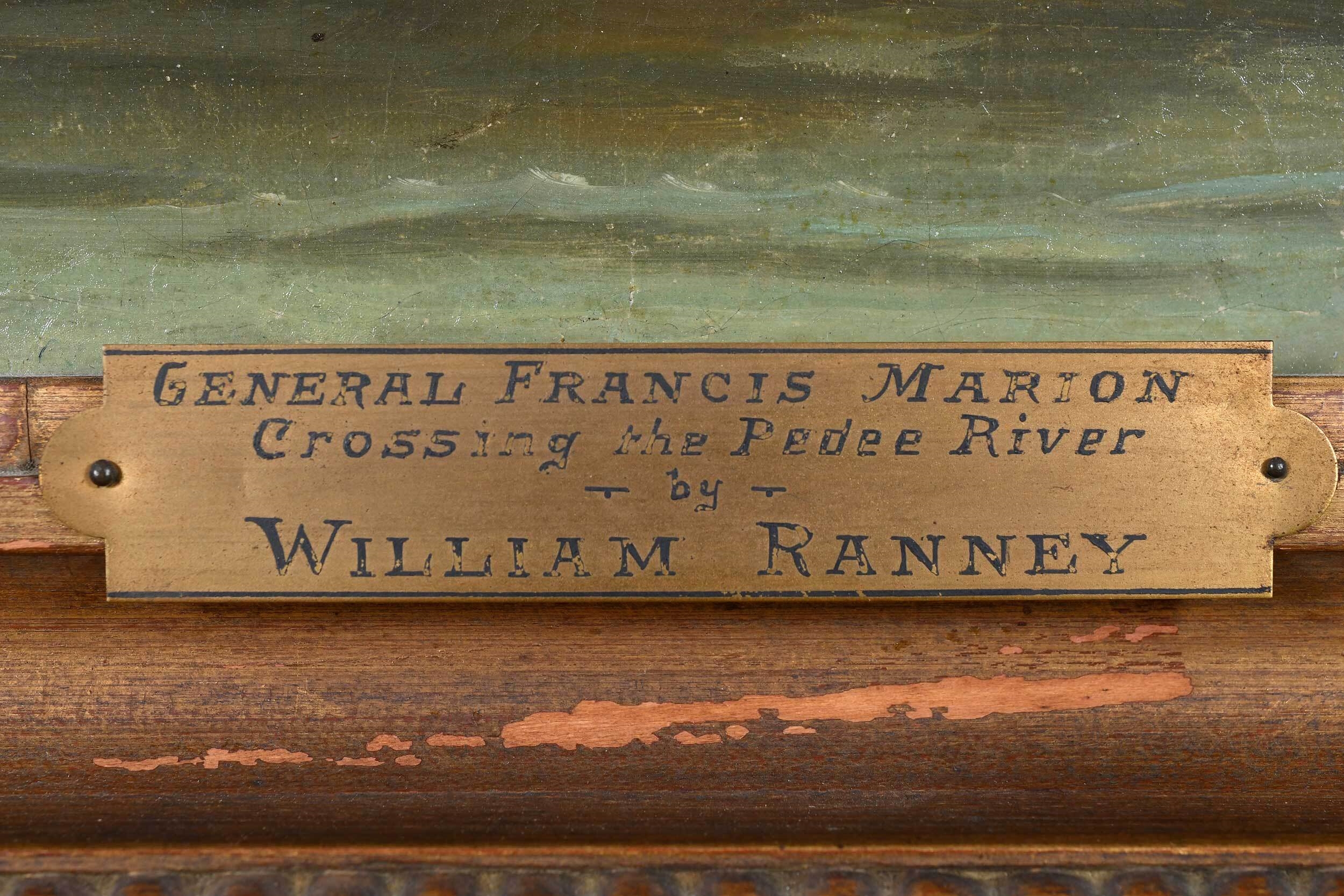 William Ranney | Francis Marion Crossing the Pee Dee (19th Century ...