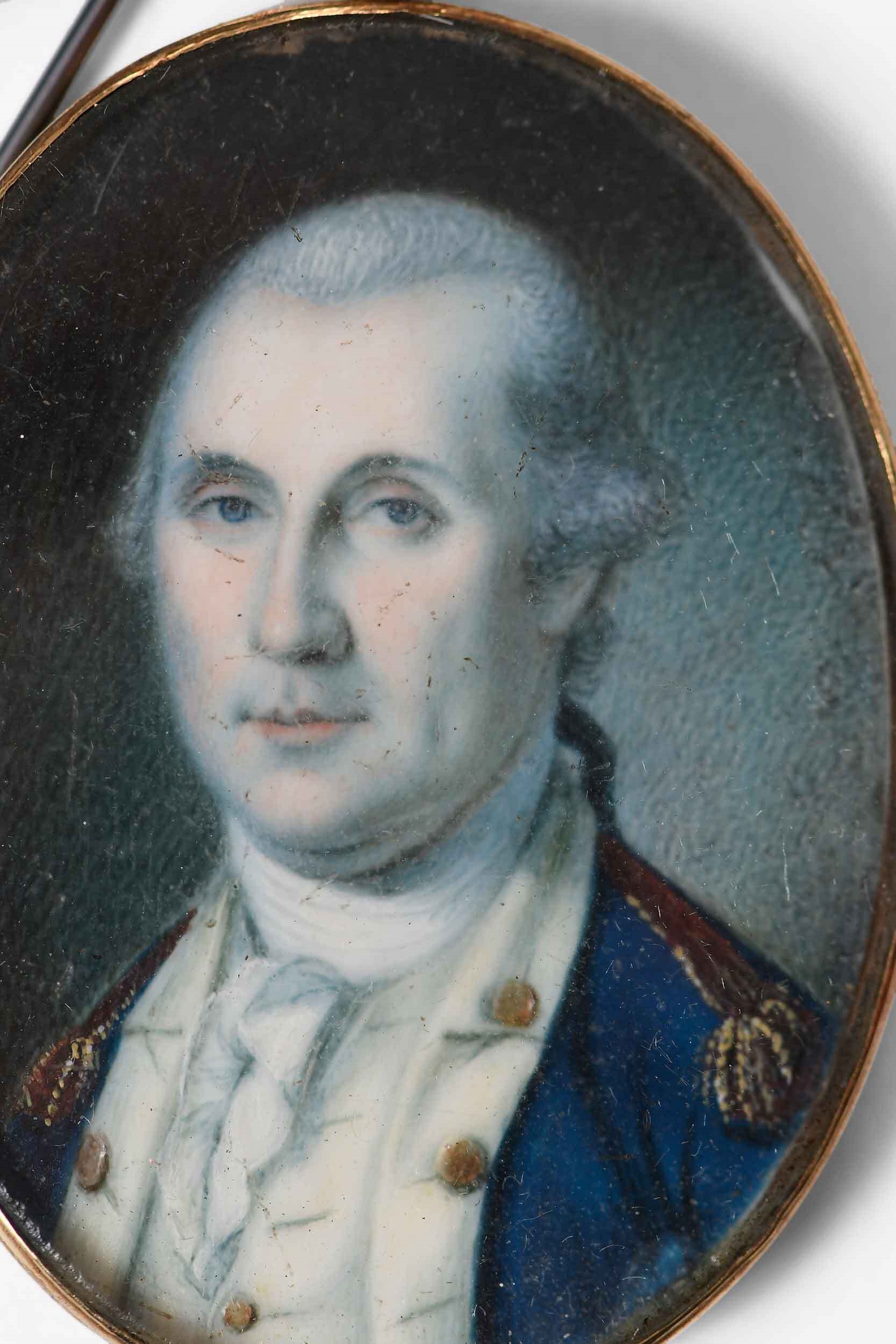 Charles Willson Peale | Portrait Miniature of General George Washington ...