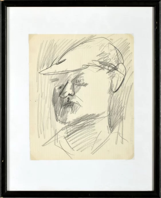 Jerzy Panek | Portret w czapce | MutualArt