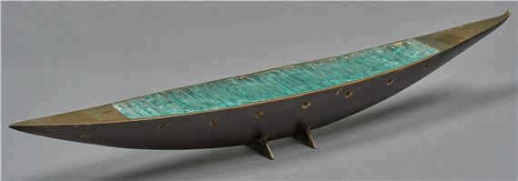 Yorgos Kypris | bronze and glass sculpture depicting a ship (1996 ...