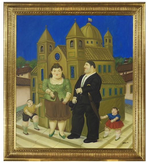 Fernando Botero | Frente a la catedral (1994) | MutualArt