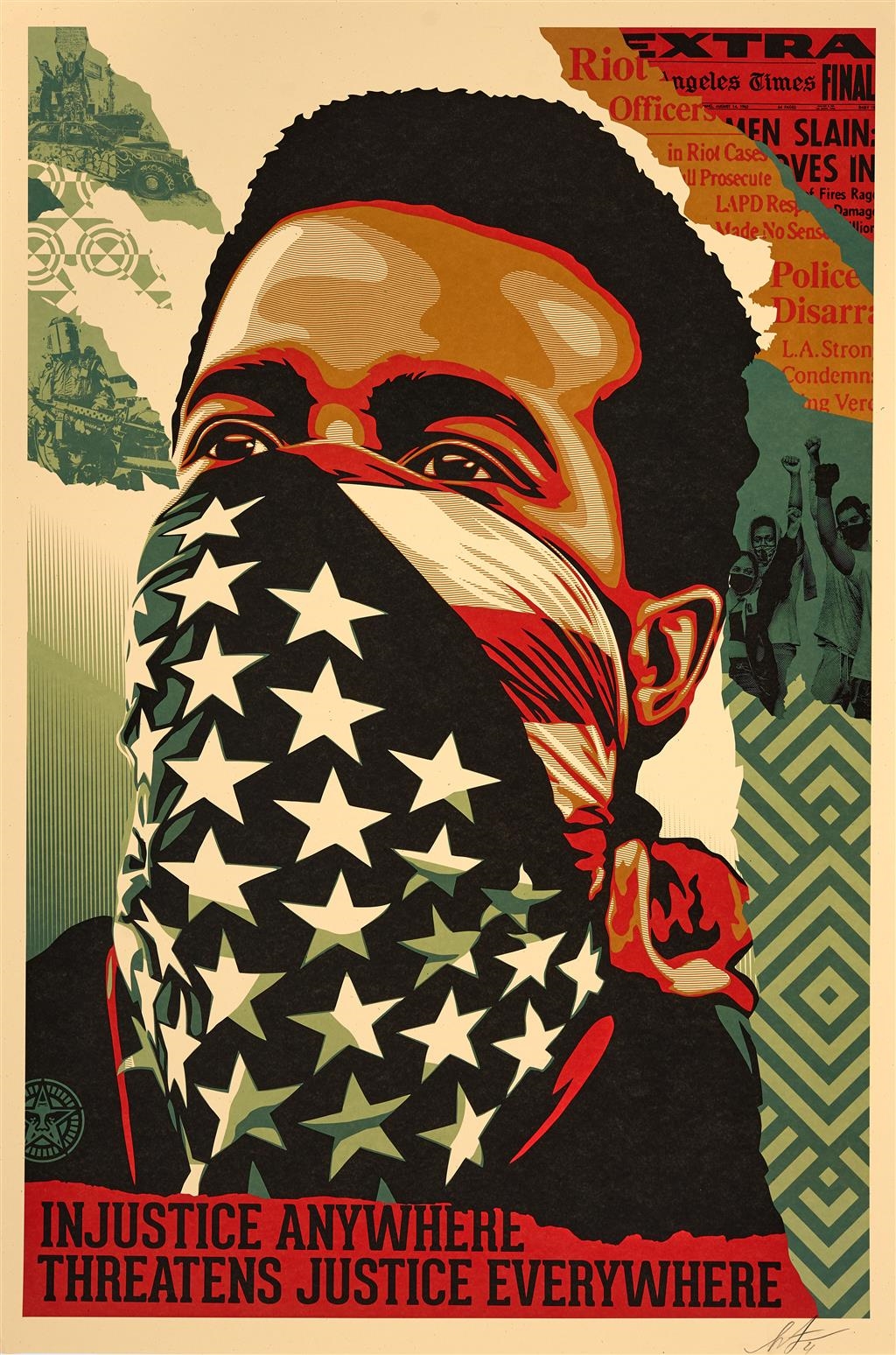 Shepard Fairey | Injustice Anywhere Threatens Injustice Everywhere ...