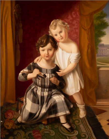 Theophil Gottlieb Gassen | DOPPELBILDNIS DER KINDER MAX UND OTTO JORDAN ...