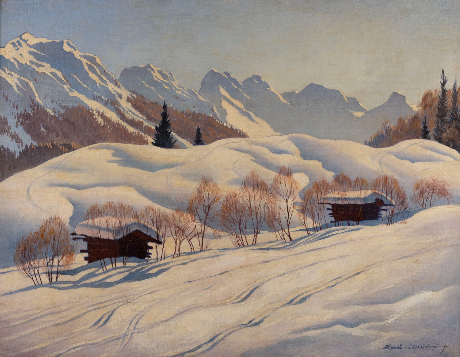 Edwin Hermann Henel | ANSICHT VON OBERSTDORF | MutualArt